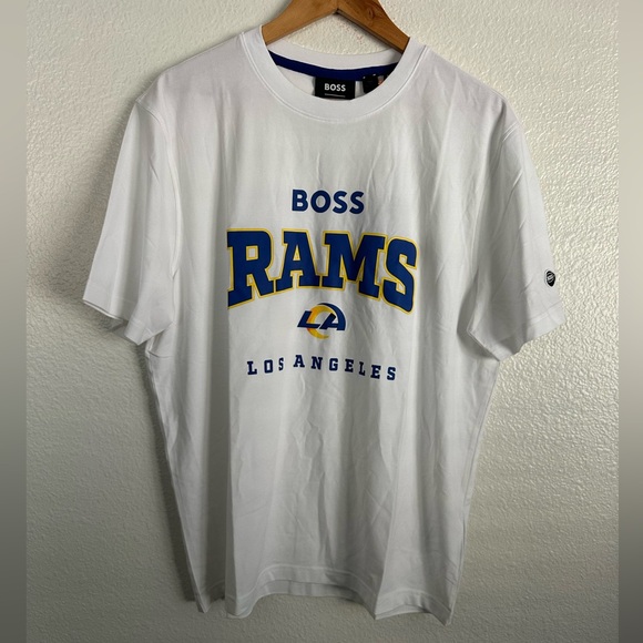 Hugo Boss | Shirts | Hugo Boss X Los Angeles Rams Nfl Tshirt Super Bowl ...
